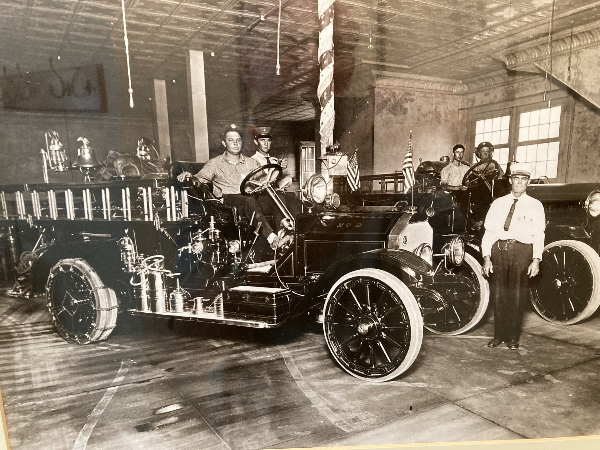 Inside the San Angelo Fire Station in 1930 Inside the San Angelo Fire Station in 1930